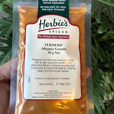 Herbies - Turmeric Alleppey Ground 50g | Rosalie Gourmet Market