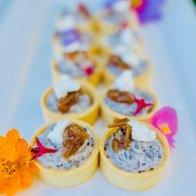 Gluten Free Cold Canapes - Mini Tarts / Polenta Squares | Rosalie ...